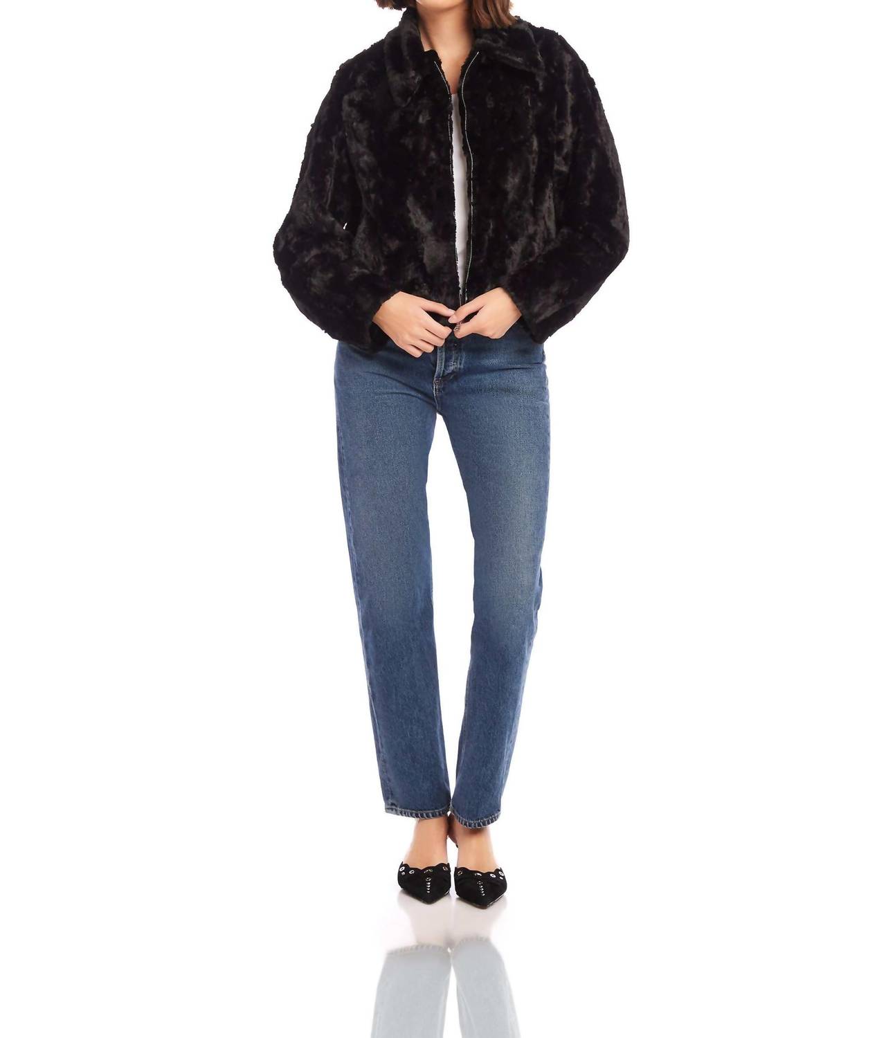 Fifteen Twenty - Kylie Faux Fur Jacket – Steals