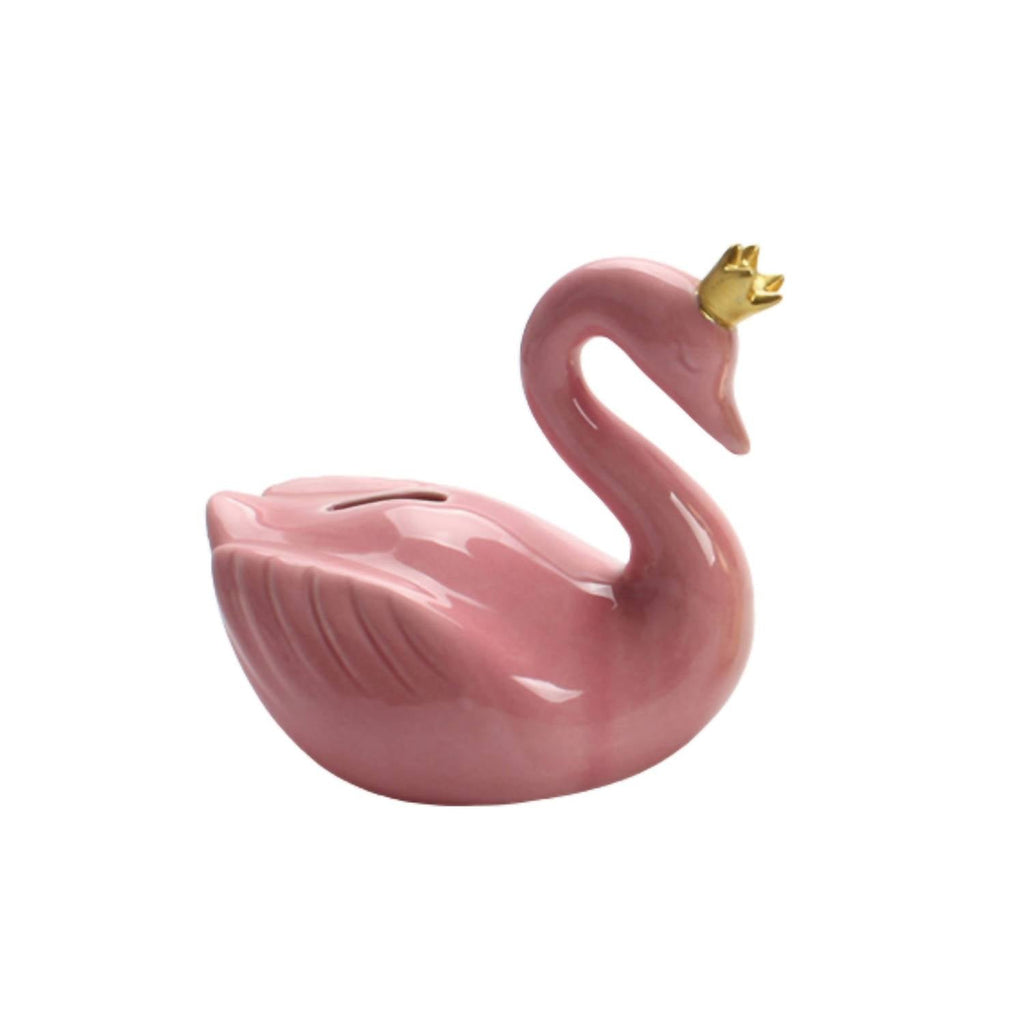 Creative Gifts International - Cisne de cerâmica com banco de coroa ...