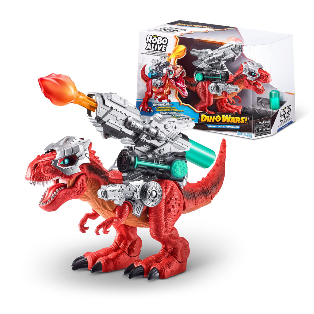 Robo Alive Dino Wars MegaRex da ZURU Dinosaur Battle TRex realista par ...